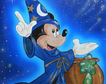 Mickey Mouse Oil Painting - Etsy