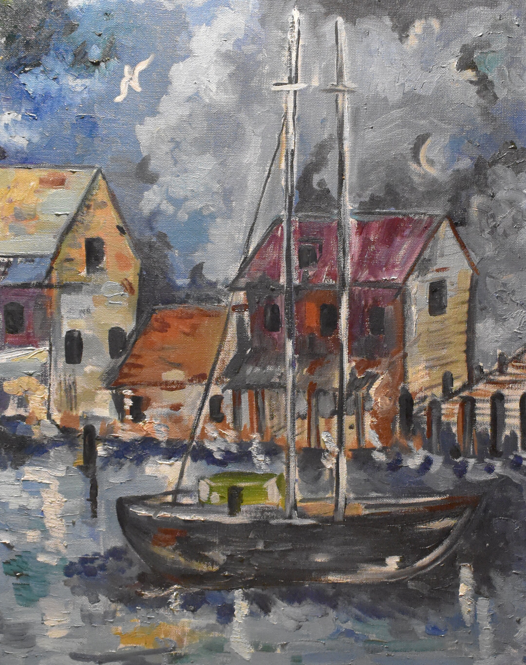 Harbor Fishing Art