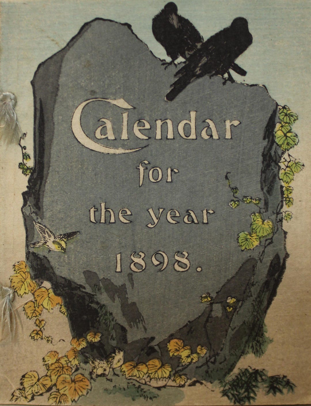 Vintage Japanese Color Wood Block Book 1898 Calendar Book - Etsy