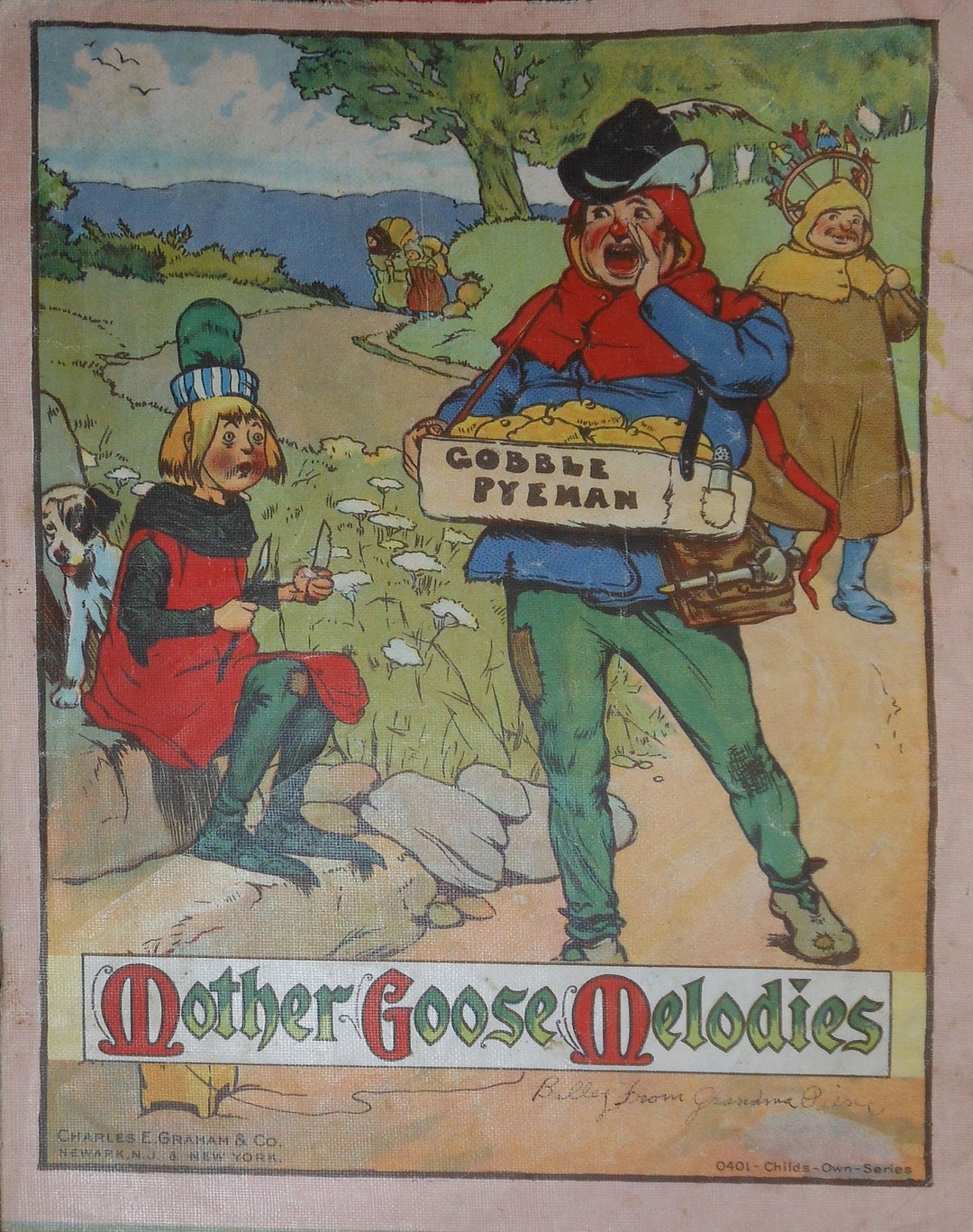 Vintage Mother Goose Melodies on Linen Book Pub Charles E Graham - Etsy