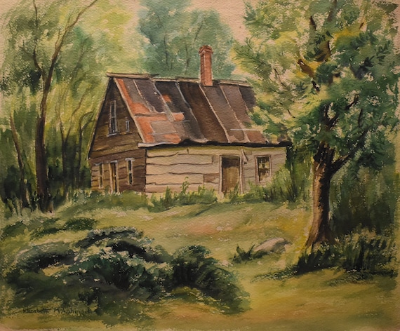 Watercolor Paintings Of Hut