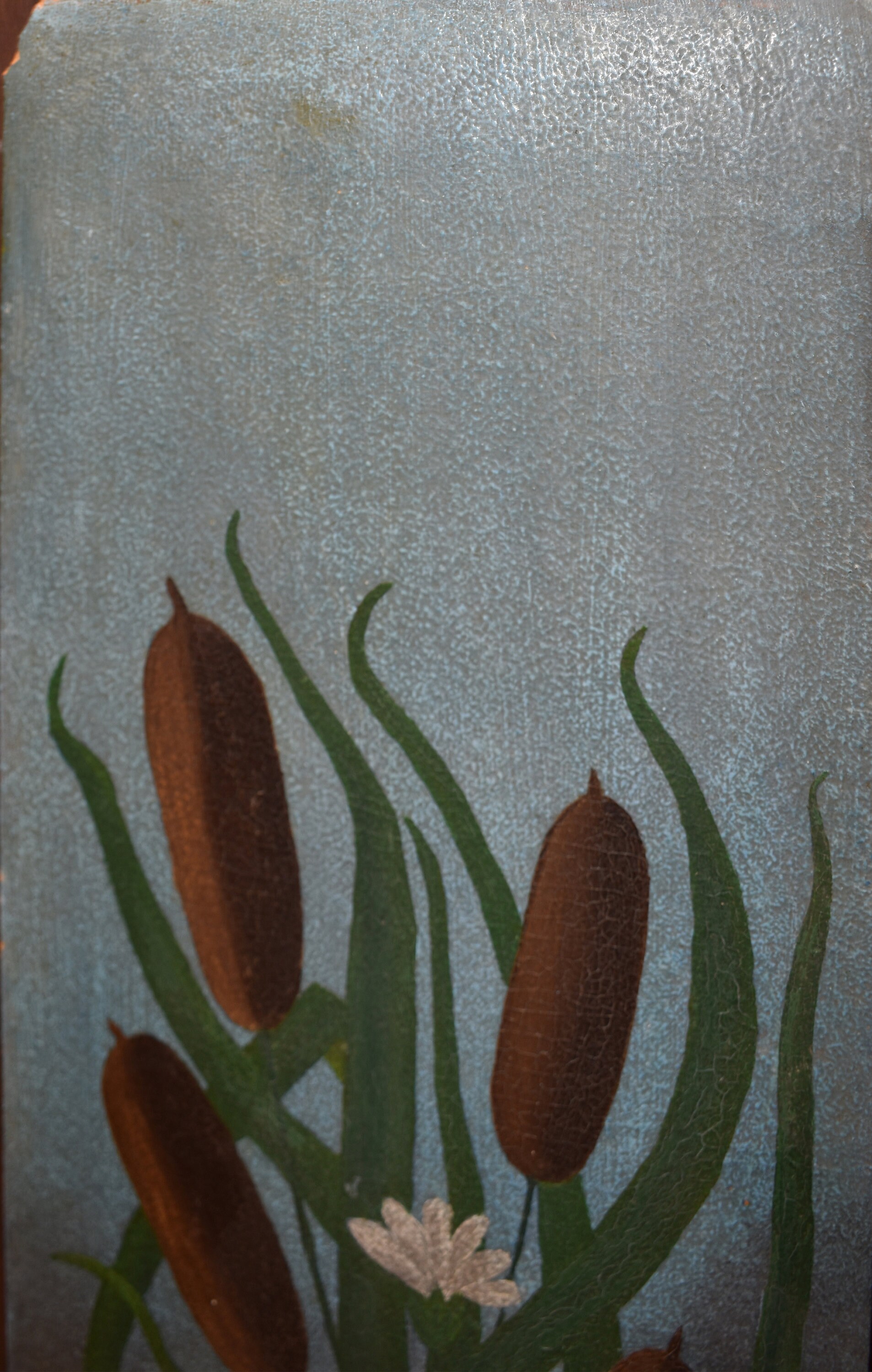 Vintage Cat Tail Art Painting of Cat Tails Art Folky Victorian - Etsy