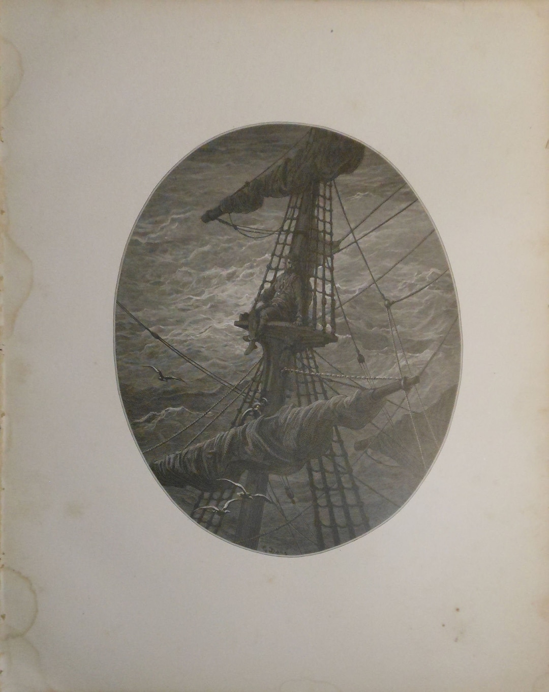 Vintage Dore Engravings of Four Vintage Gustave Dore Old Ships Ancient ...