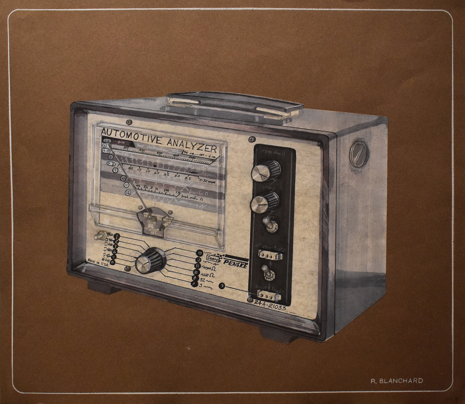 Vintage Art Painting of Old Radio Art Watercolor of Automotive - Etsy