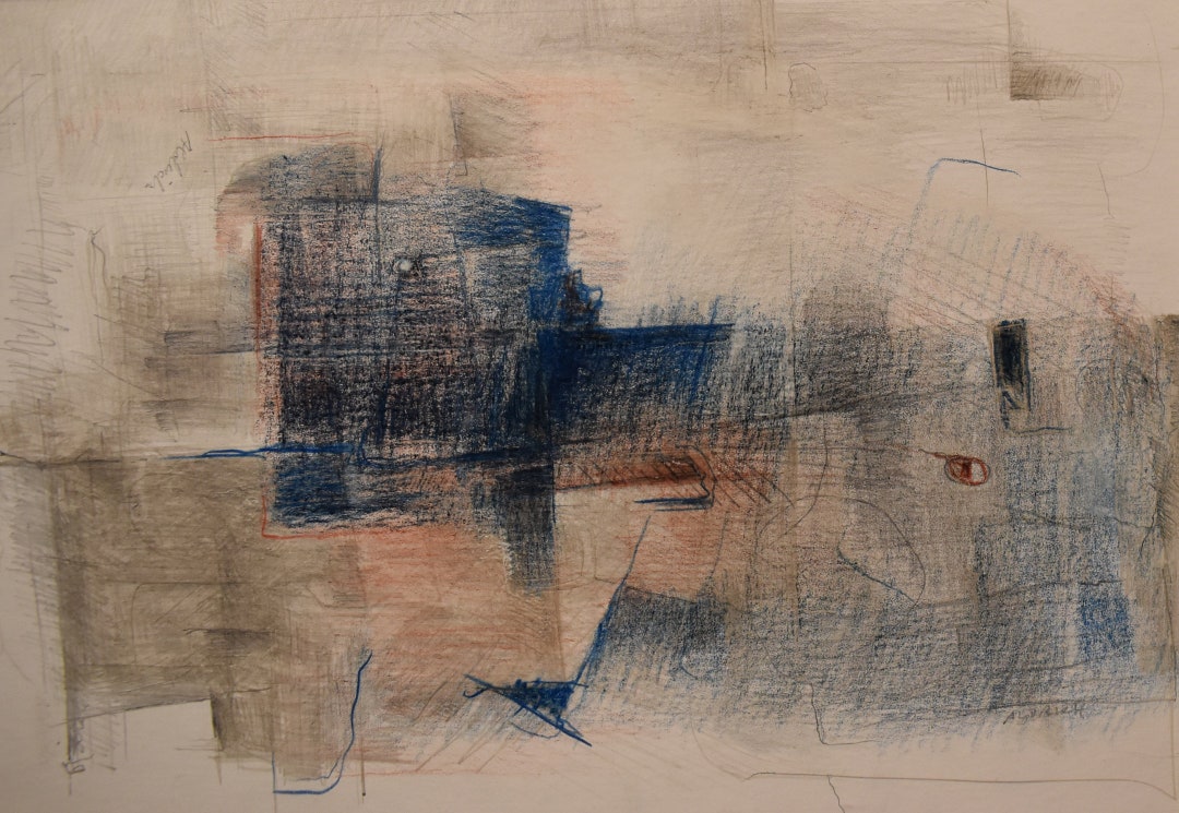 Vintage Abstract Painting Artist Signed Aldrich - Etsy