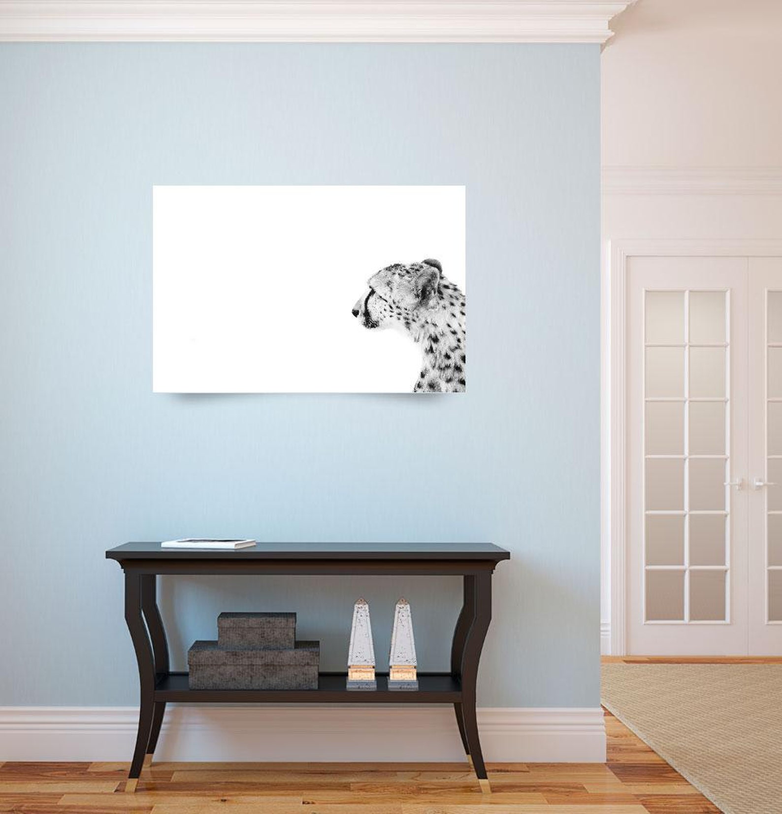 Cheetah Modern Wall Decor Wildlife Fine Art Photography Animal Black ...