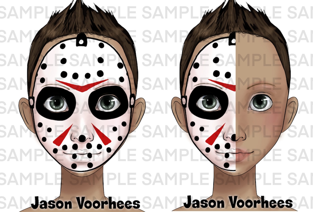 Halloween Horror Face Painting Fall Board Face Paint Design Menu Board ...