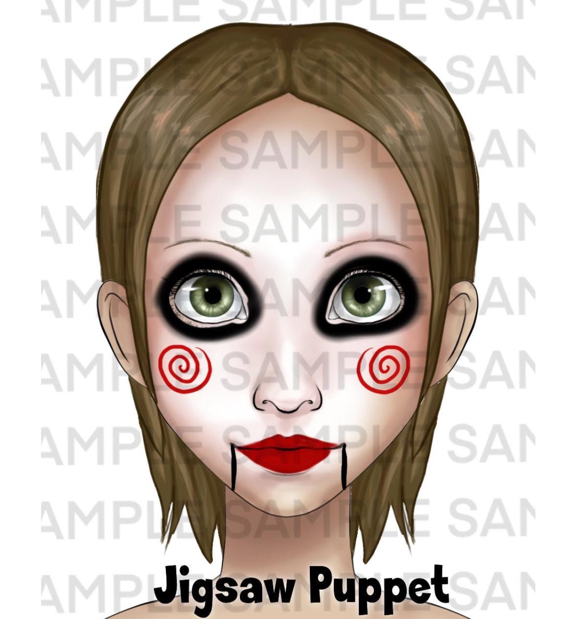 Halloween Horror Face Painting Fall Board Face Paint Design Menu Board ...