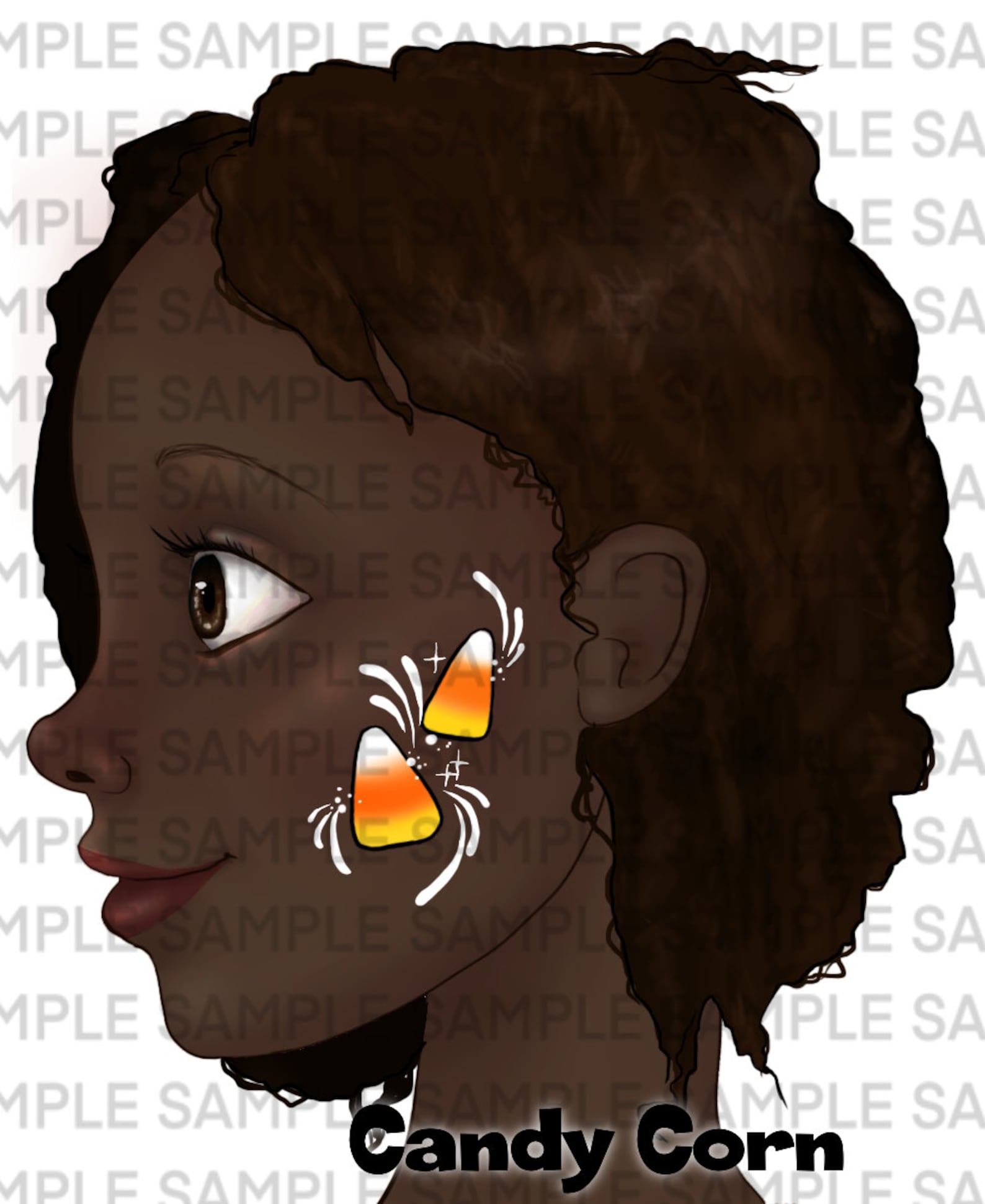 Halloween Cheek Art Face Painting Fall Board Face Paint Design Menu ...