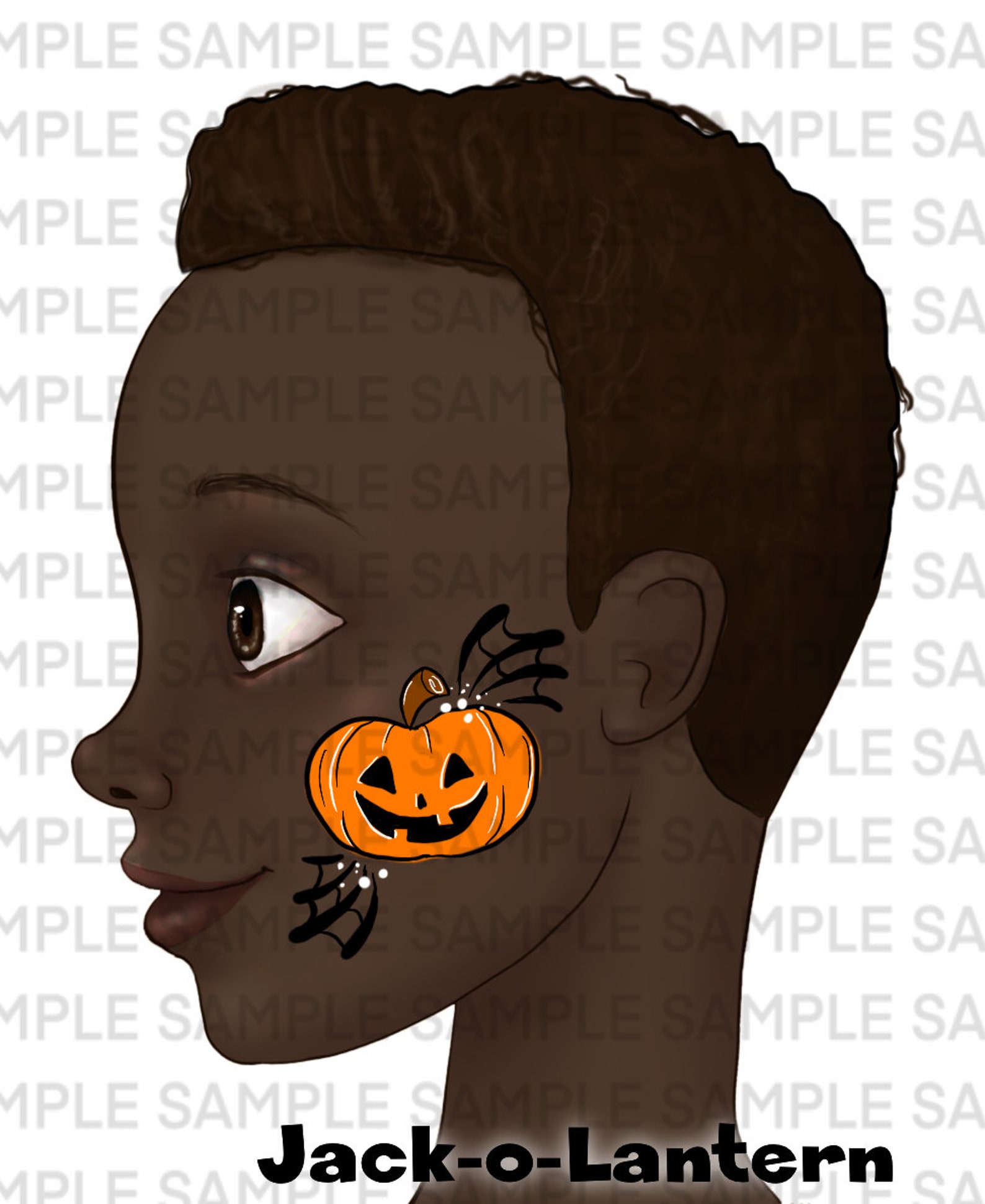 Halloween Cheek Art Face Painting Fall Board Face Paint Design Menu ...