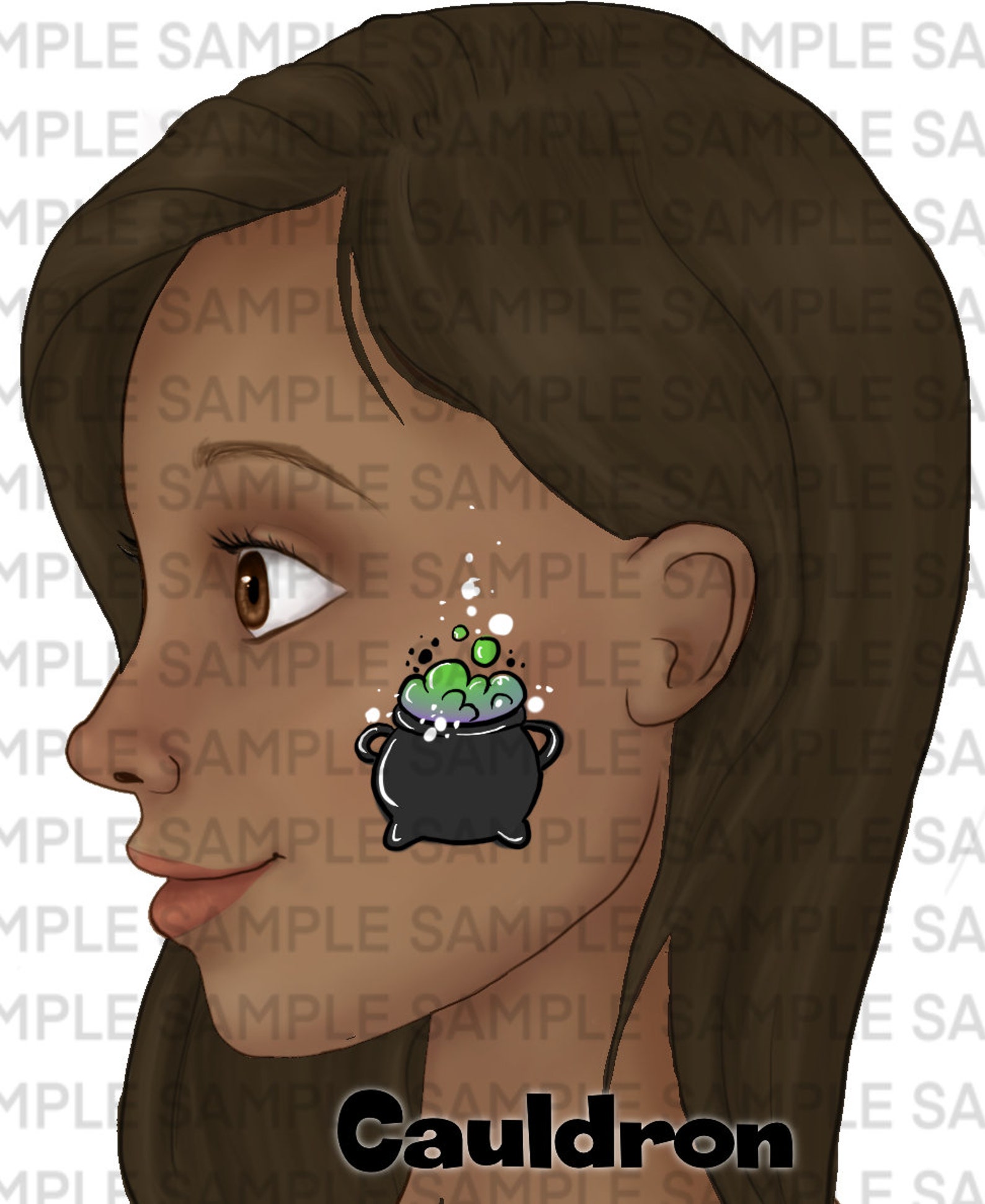 Halloween Cheek Art Face Painting Fall Board Face Paint Design - Etsy