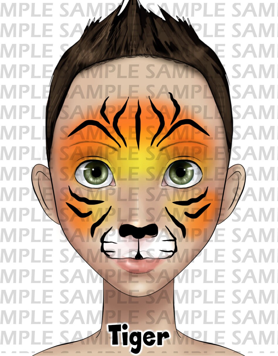 Face Painting Word Board Face Paint Design Menu Board | Etsy UK