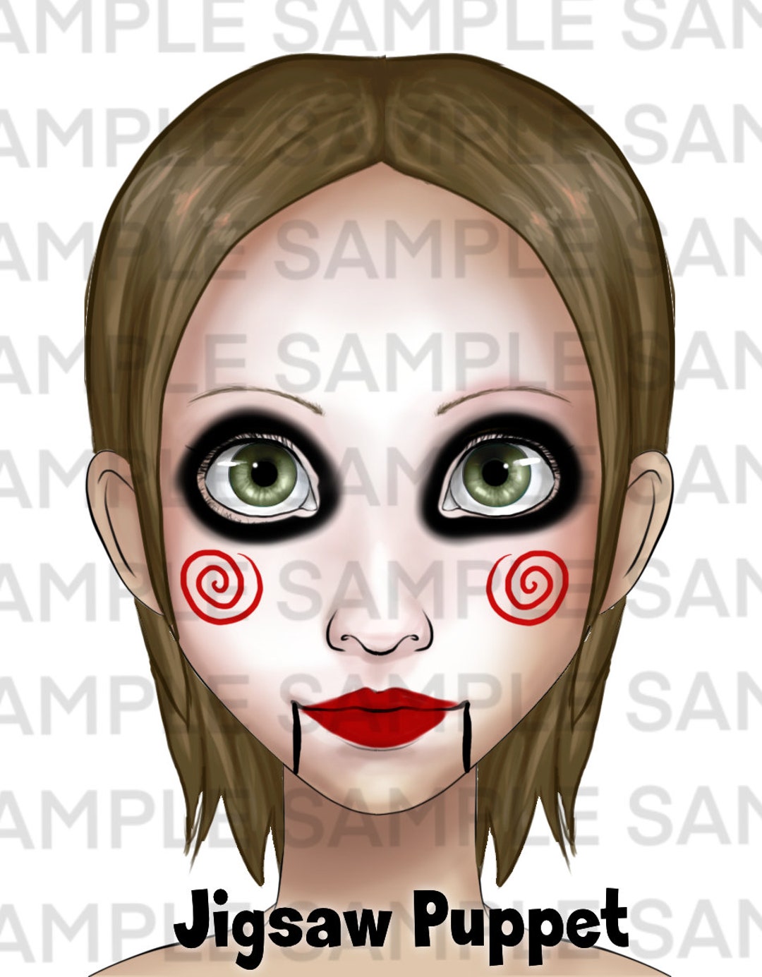 Halloween Horror Face Painting Fall Board Face Paint Design Menu Board ...