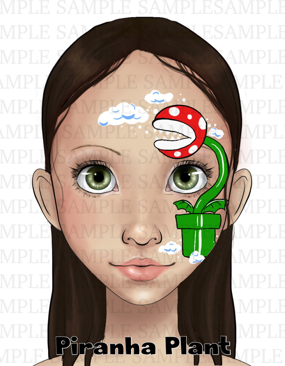 Mario Video Game Face Painting Word Board Face Paint Design - Etsy