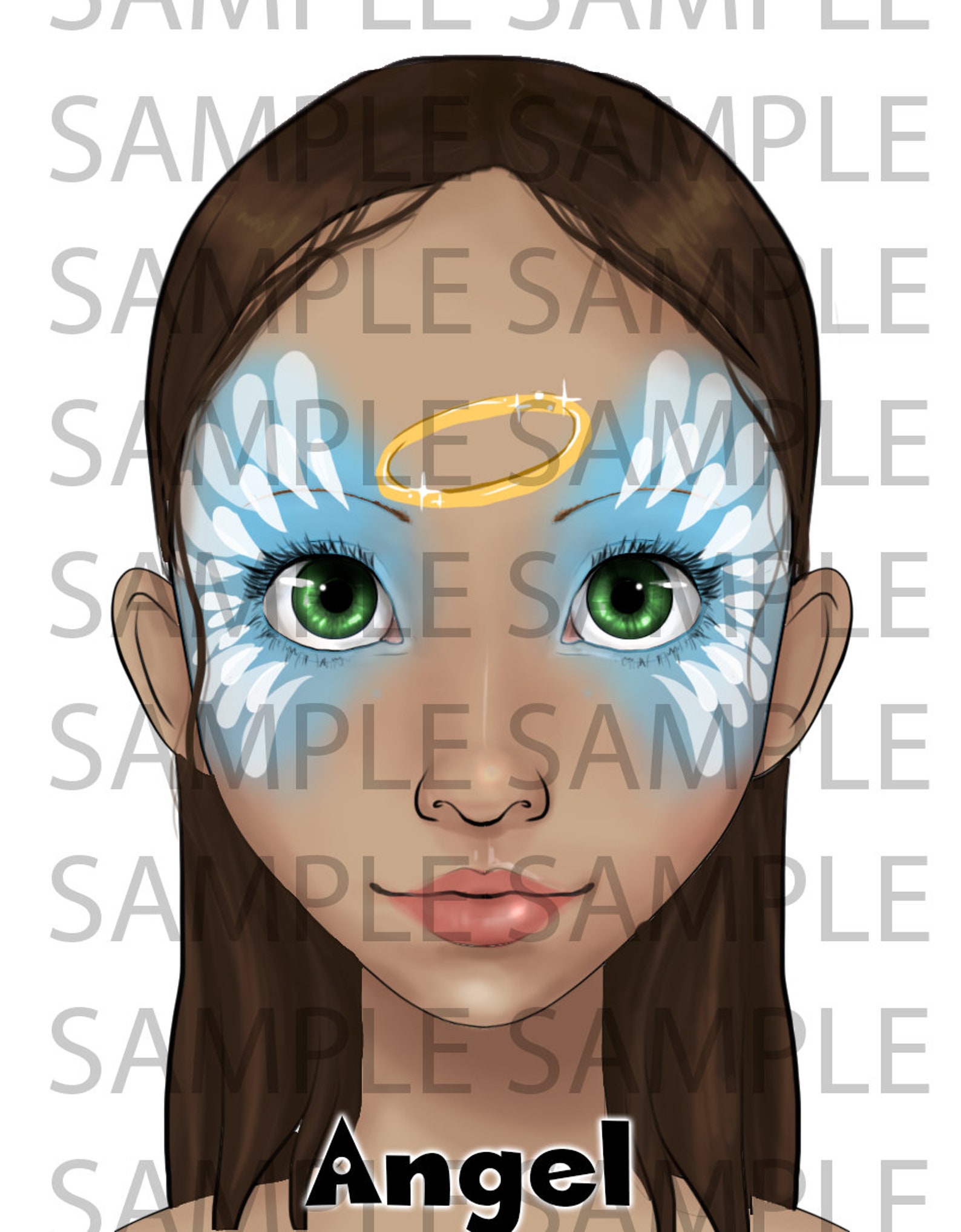 NO AI USED Face Painting Design Board, Face Paint Design Menu Board ...