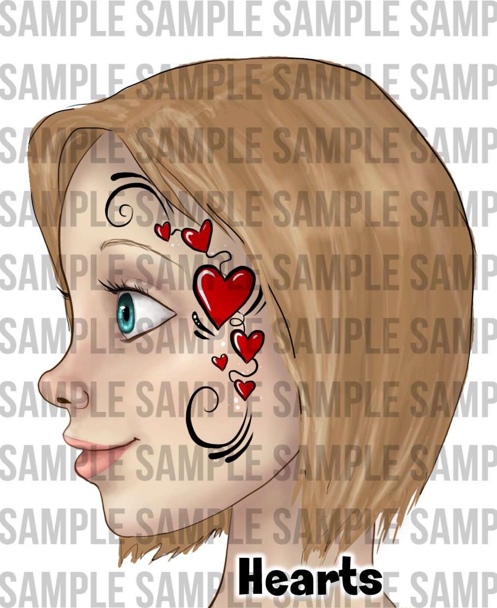 Face Painting Word Board, Face Paint Design Menu Board, Designs for ...