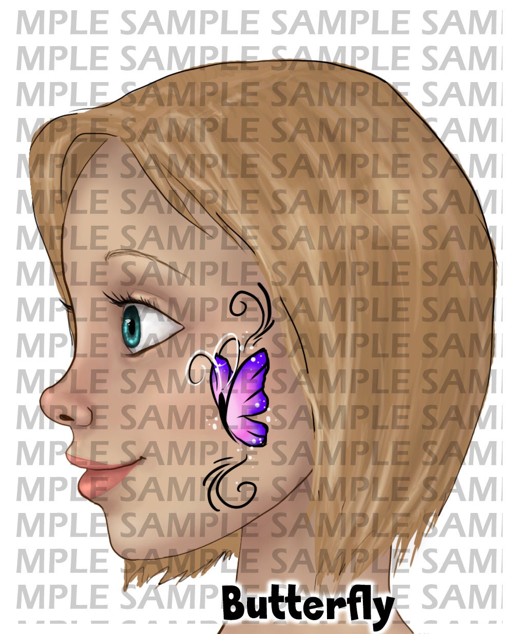 Face Painting Word Board Face Paint Design Menu Board | Etsy UK