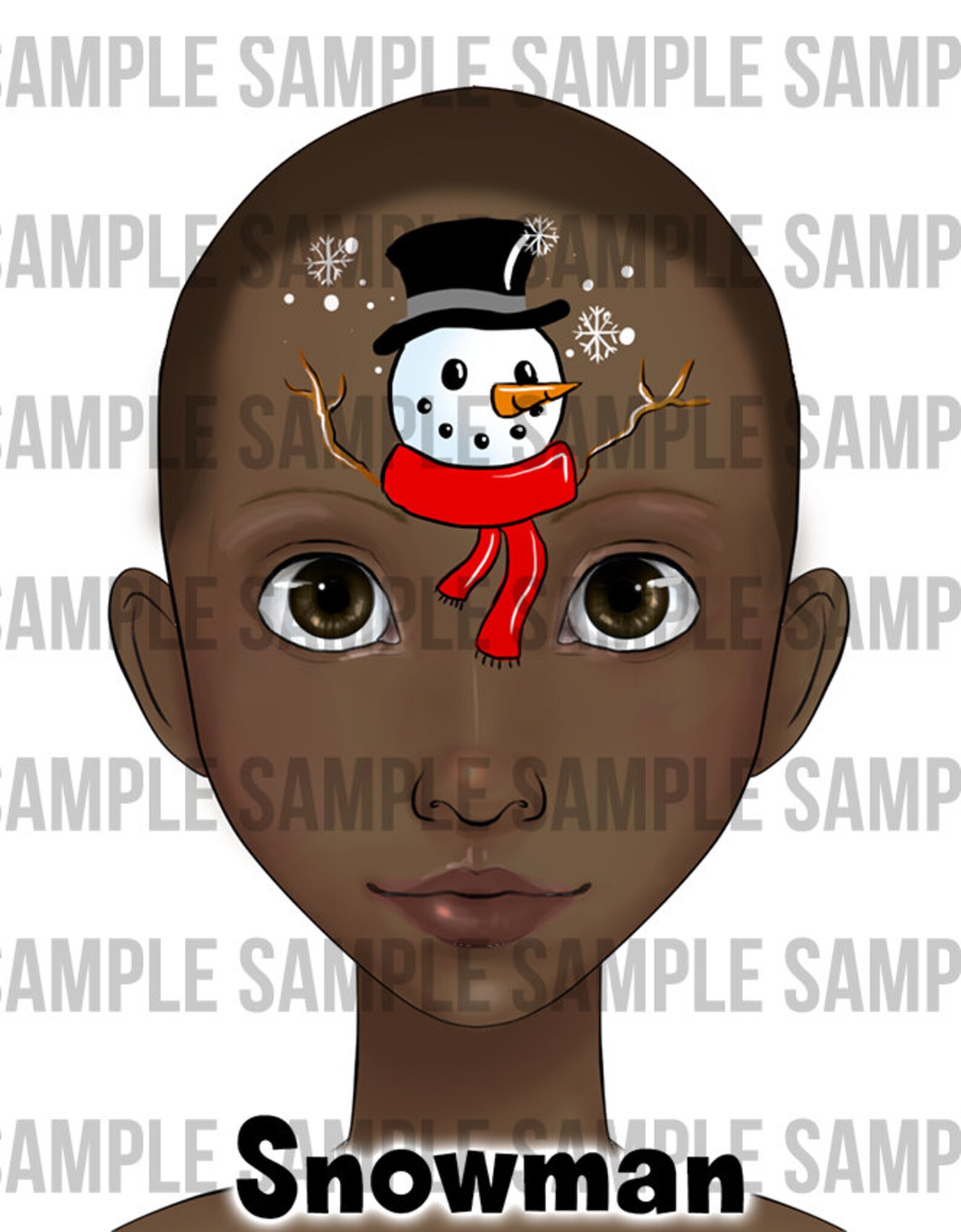 NO AI USED Face Painting Word Board, Face Paint Design Menu Board ...