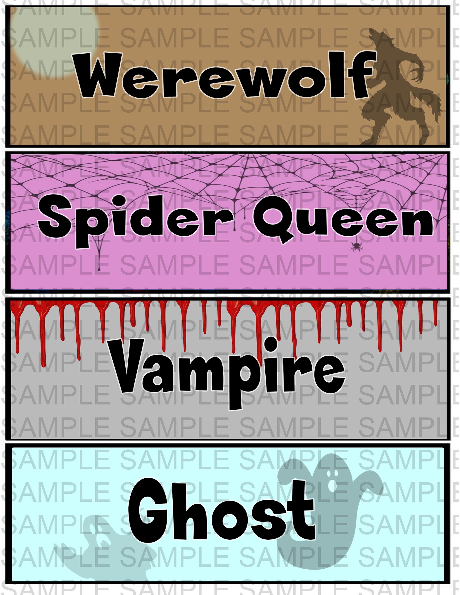 Face Painting Halloween Word Board, Face Paint Menu Board, Designs for ...