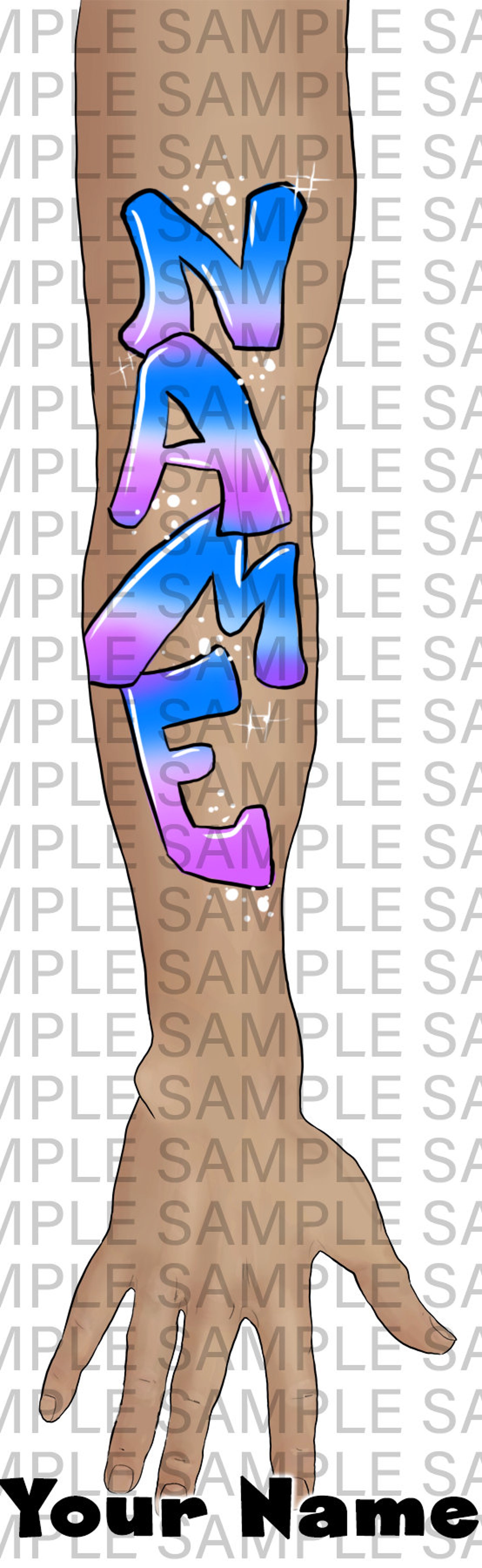 Face Paint Arm Designs Face Paint Design Menu Board Designs | Etsy UK