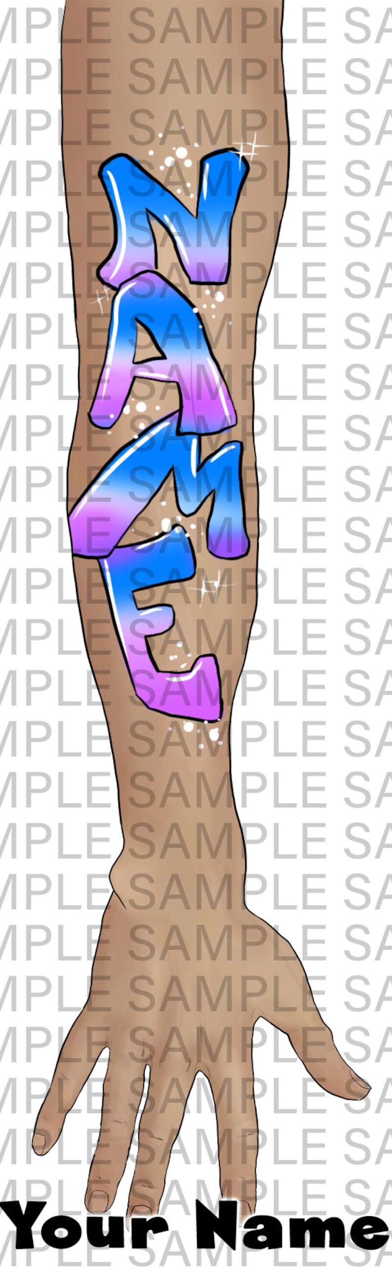 Face Paint Arm Designs Face Paint Design Menu Board Designs | Etsy UK