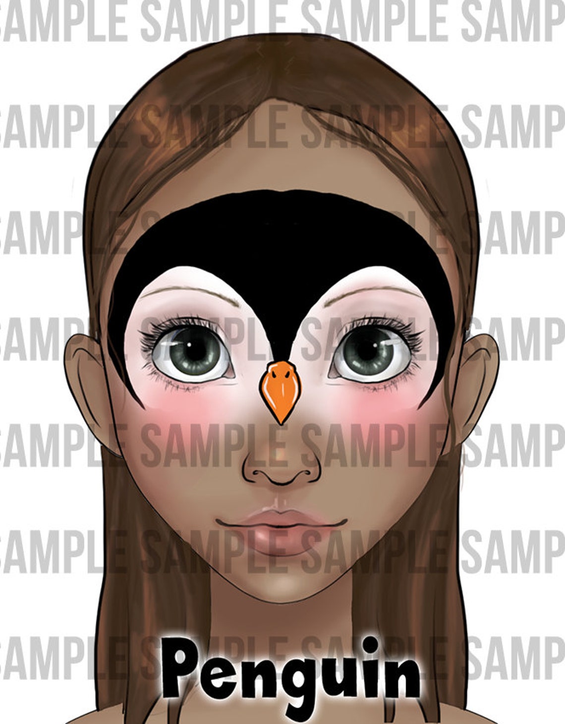 NO AI USED Face Painting Word Board, Face Paint Design Menu Board ...