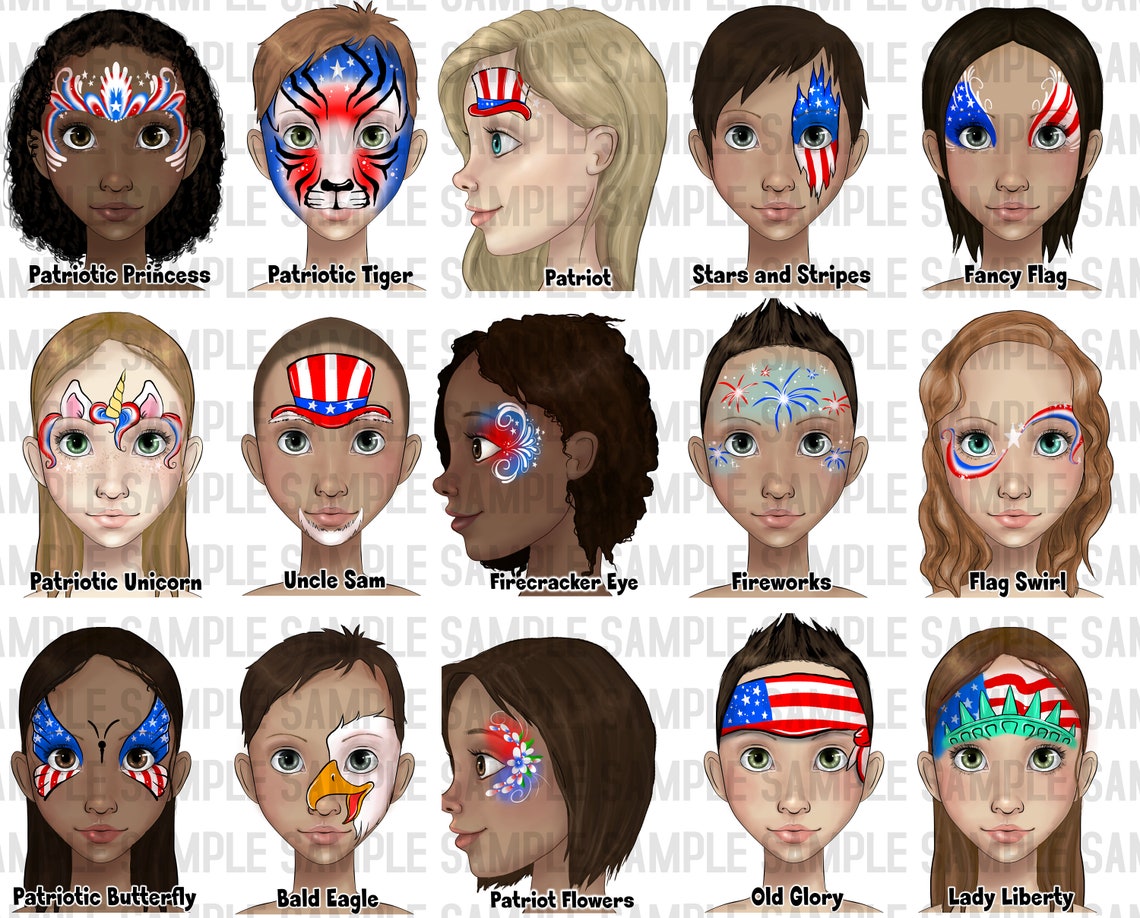 Face Painting Word Board Face Paint Design Menu Board - Etsy