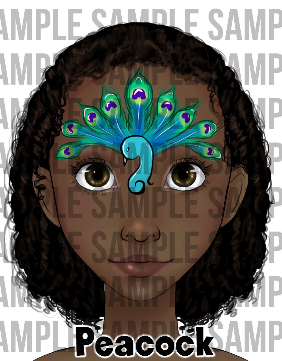 Face Painting Animal Board Face Paint Design Menu Board - Etsy Australia