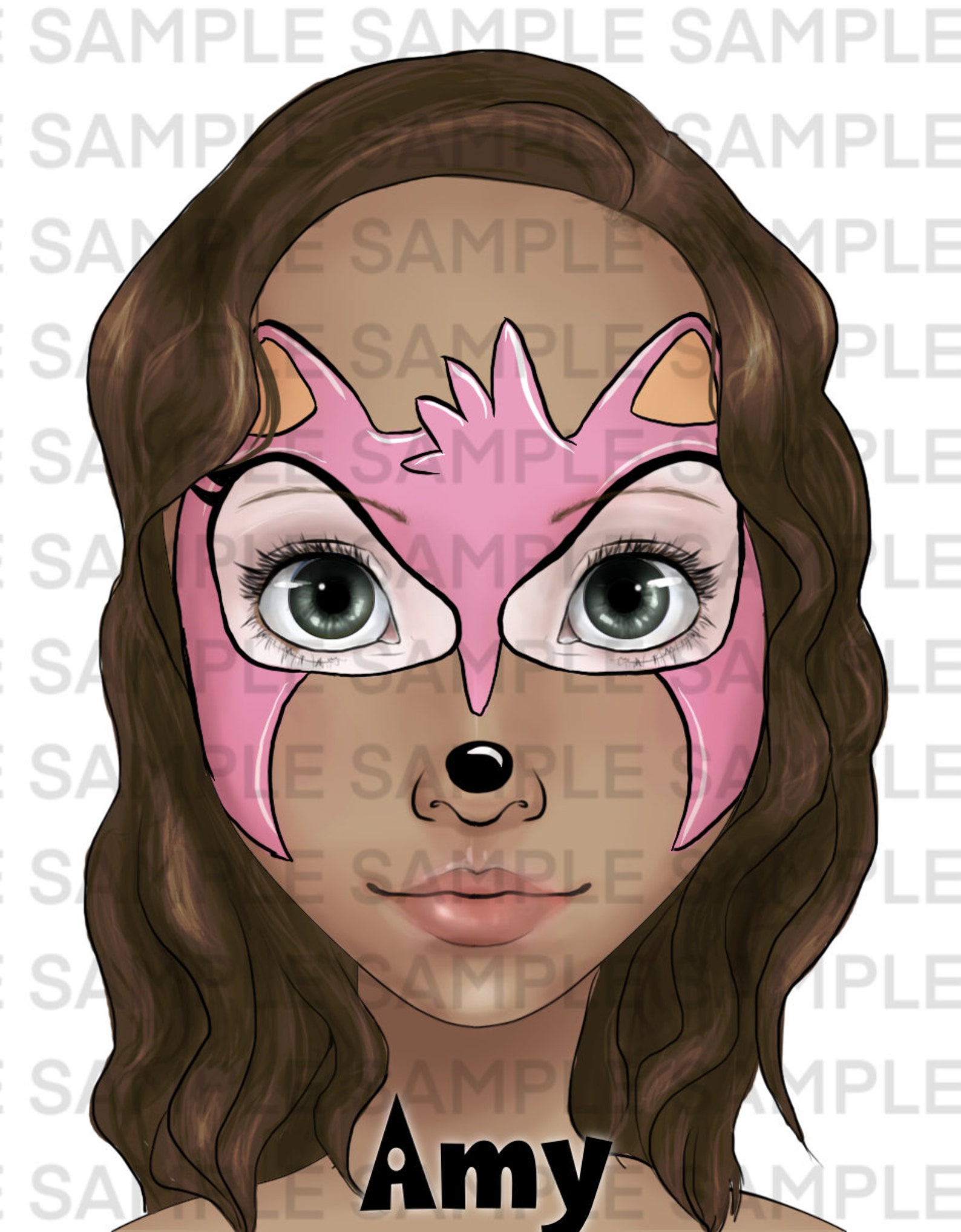 NO AI USED Face Painting Sonic Tails Knuckles Board, Face Paint Design ...