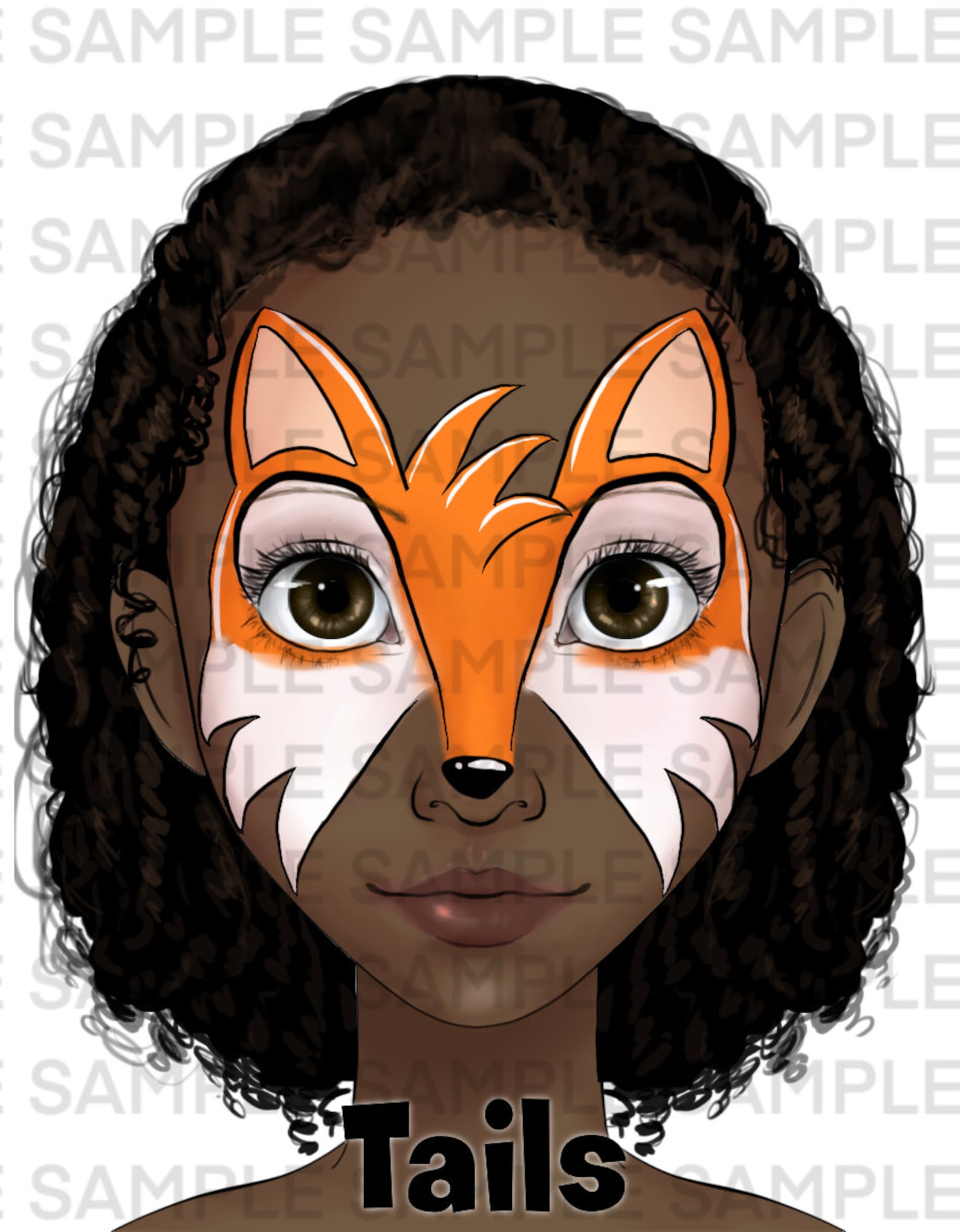 Face Painting Sonic Tails Knuckles Board, Face Paint Design Menu Board ...