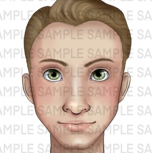 NO AI USED Face Painting Adult Board, Design Menu Board, Digital ...