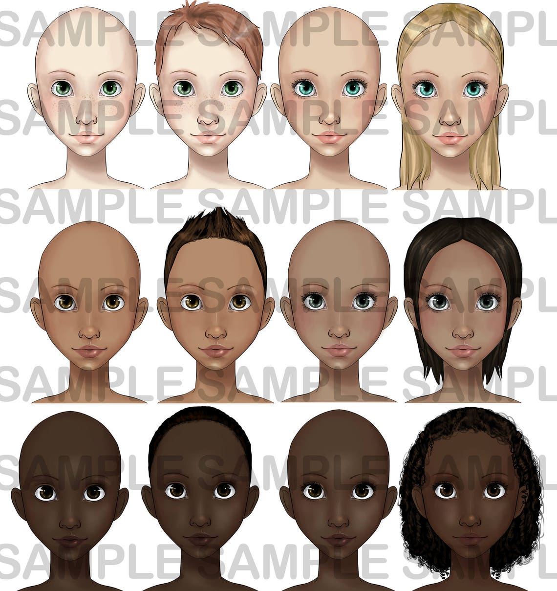 Face Painting template board Face paint design menu board | Etsy