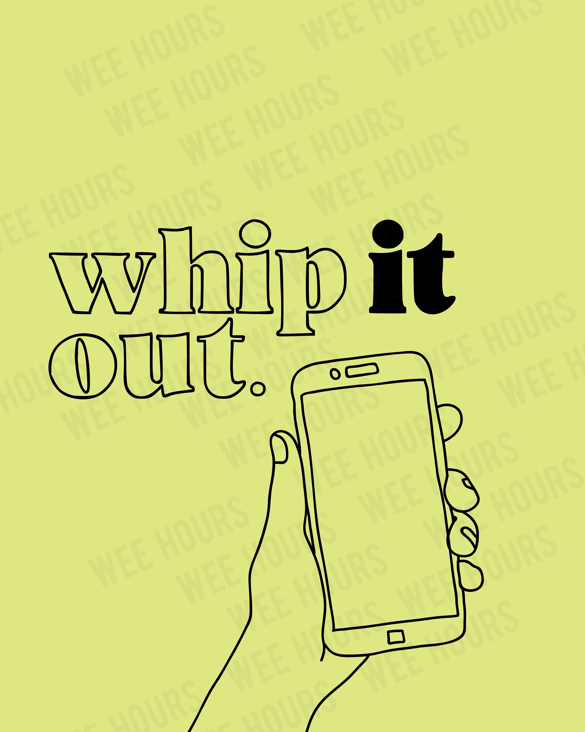 Whip It Out Bathroom Sign Printable Download - Etsy