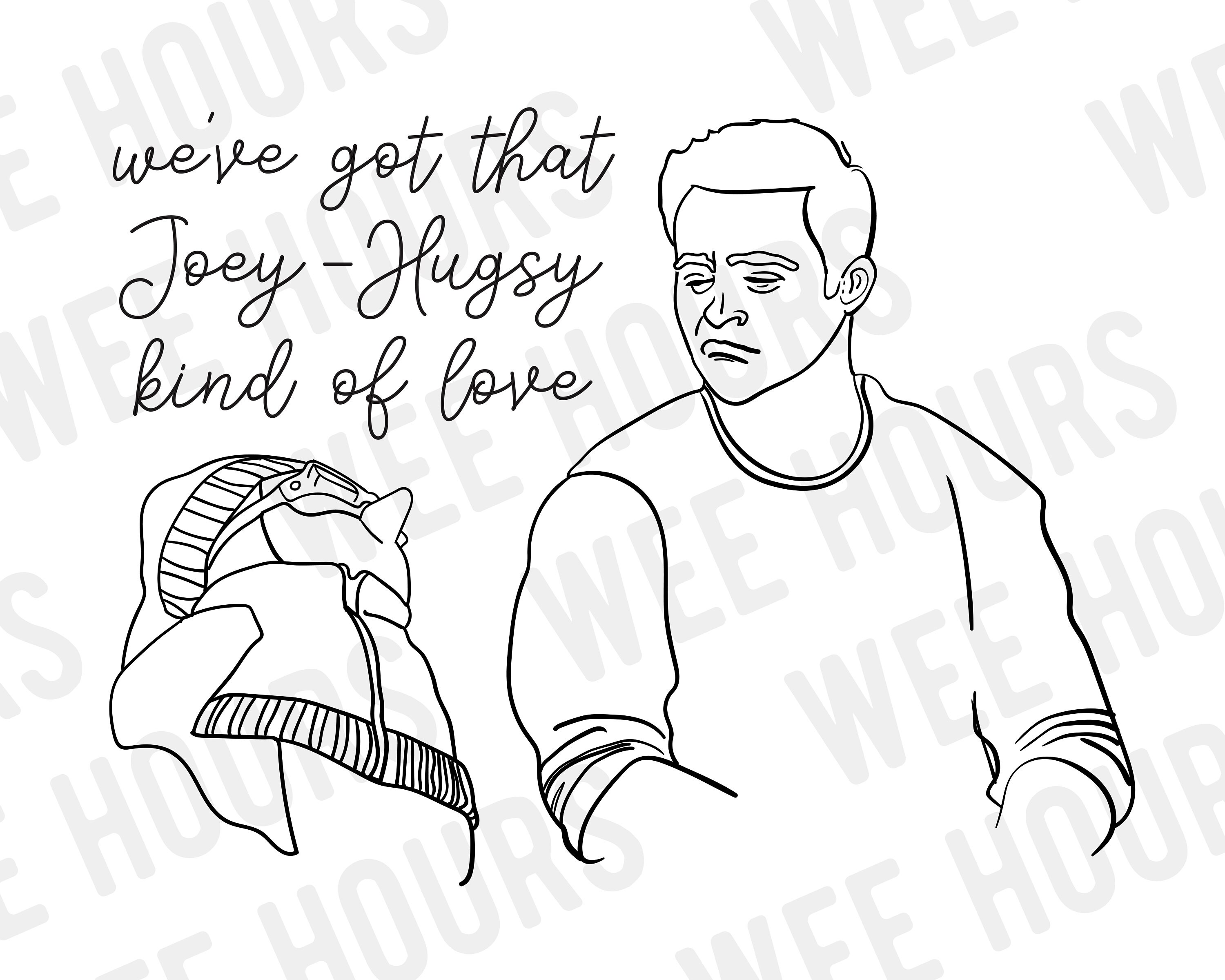 Joey Hugsy Friends Kind of Love Printable Download - Etsy