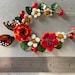 Lampwork Glass Red Flower Beads Supplies for Jewelry Making, DIY Kit ...