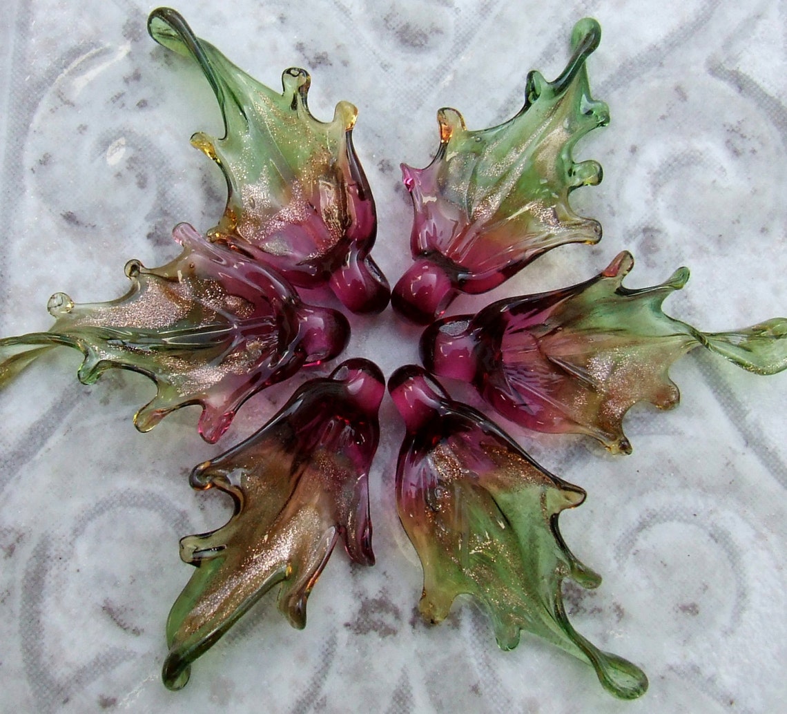 Lampwork Glass Fairy Wings for Jewelry Making Set of 6 - Etsy