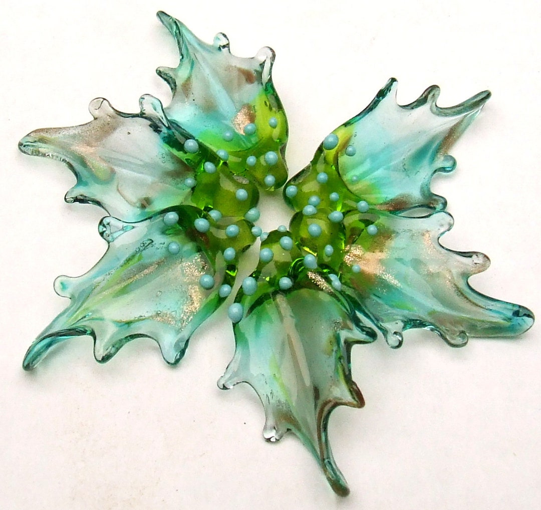 Lampwork Glass Fairy Wings for Jewelry Making, Set of 6 Organic Fairy ...