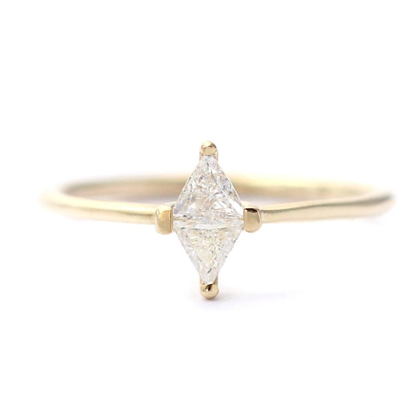 Simple Diamond Ring - Etsy