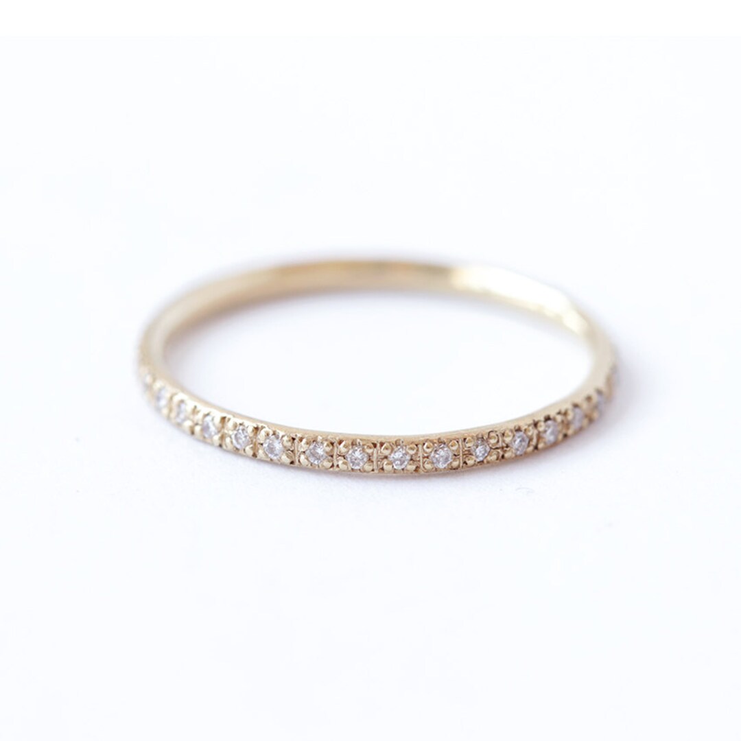 Diamond Eternity Band, Eternity Wedding Band, Thin Diamond Ring, Thin ...