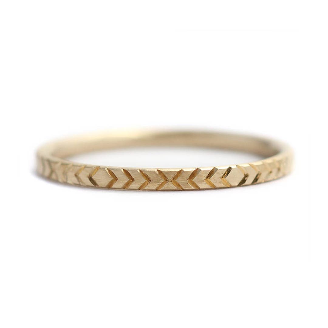 Geometric Wedding Ring, Art Deco Wedding Ring, Minimalist Wedding Ring ...