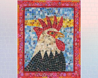 Mosaic chickens | Etsy