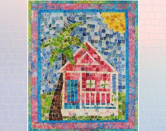 Tropical Hideaway Mini Mosaic Quilt Pattern | Etsy