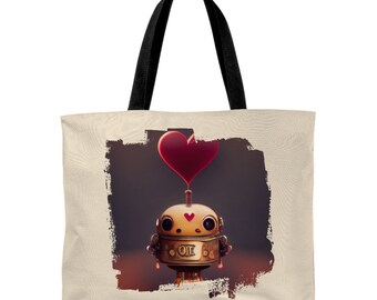 Robot Tote Bag - Etsy