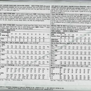 Simplicity 7333 Misses Fit and Fashion Skirt Pattern With Basic Fitting ...