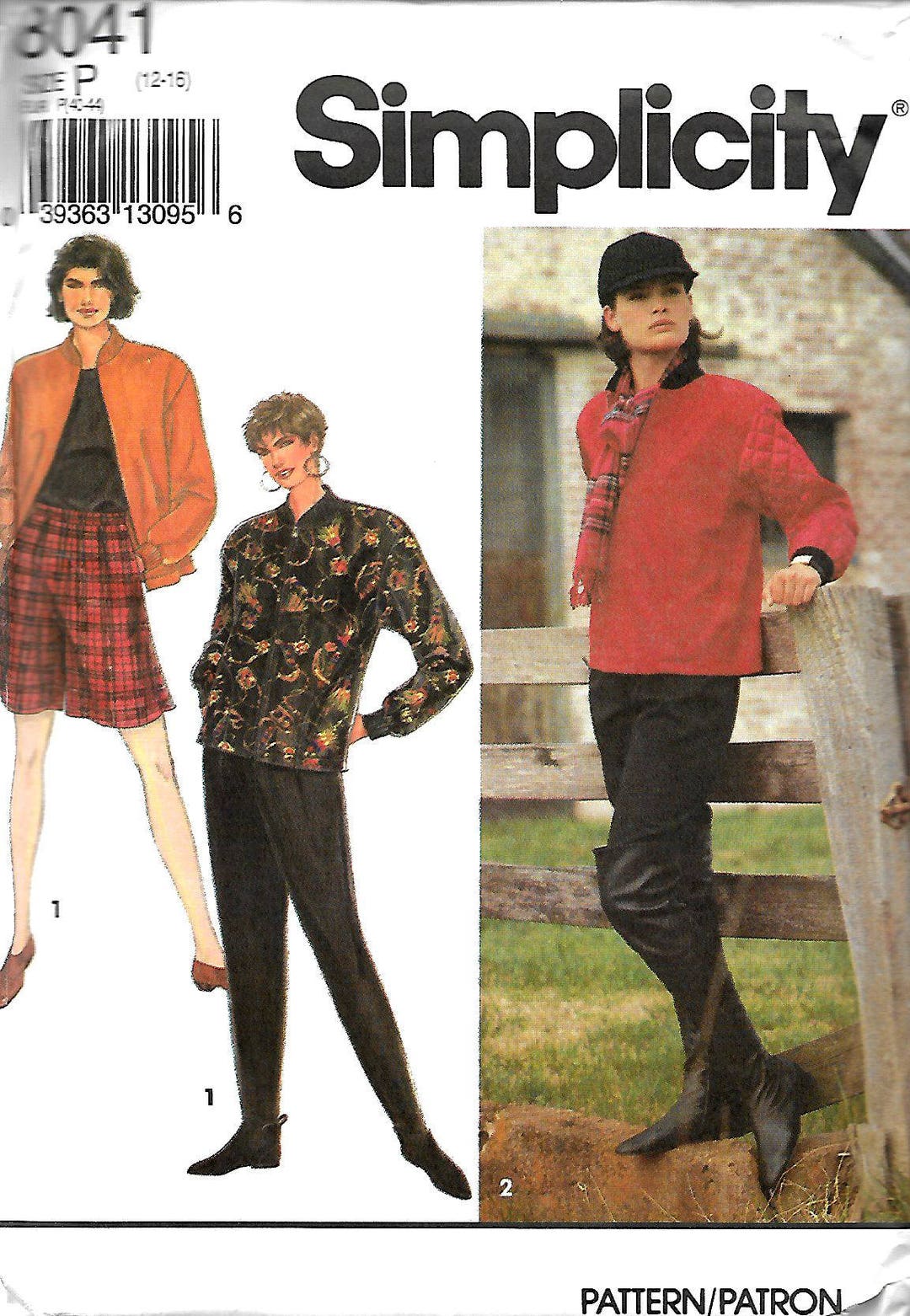 Simplicity 8041 Misses Slim Pants Flared Shorts and Unlined - Etsy