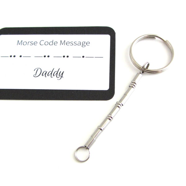 Morse Code Keyring - Etsy