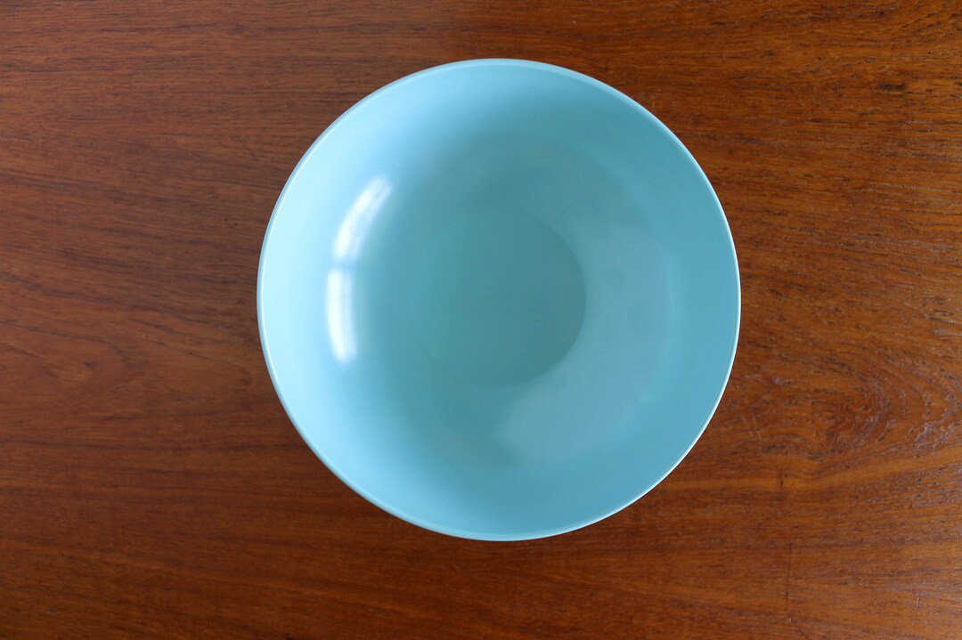 Vintage Turquoise Melmac Serving Bowl - Etsy