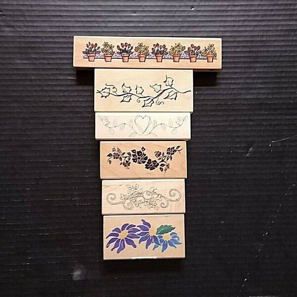 Border Rubber Stamp - Etsy