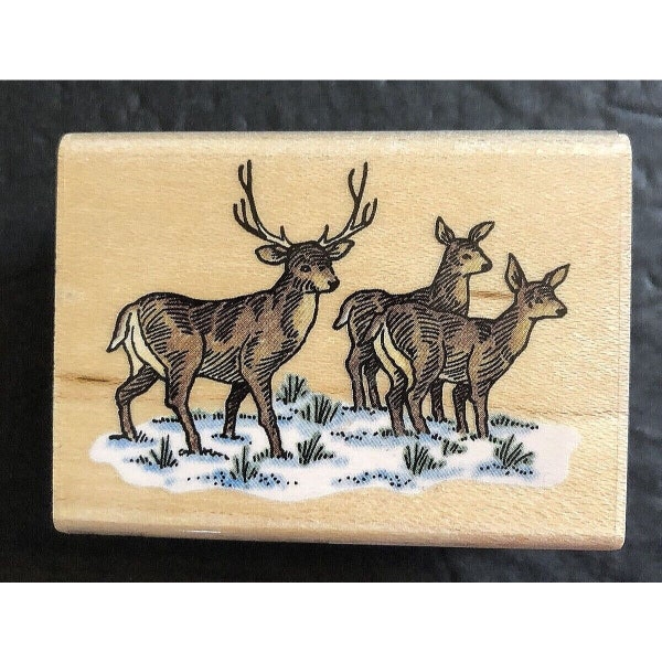 Deer Rubber Stamp - Etsy
