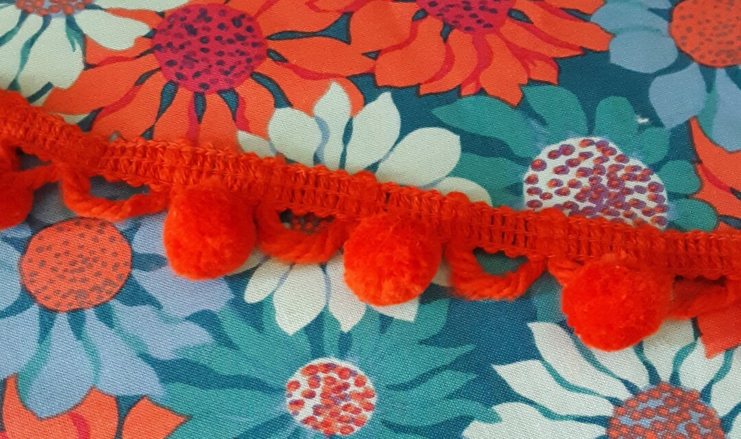 Vintage Pom Pom Ball Trim Burnt Orange 1970s Conso Brand Trims - Etsy